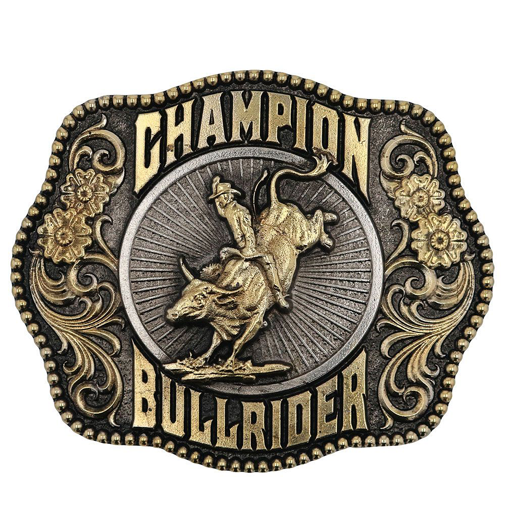 Montana Silversmiths Filigree Framed Champion Bull Rider Attitude Belt ...